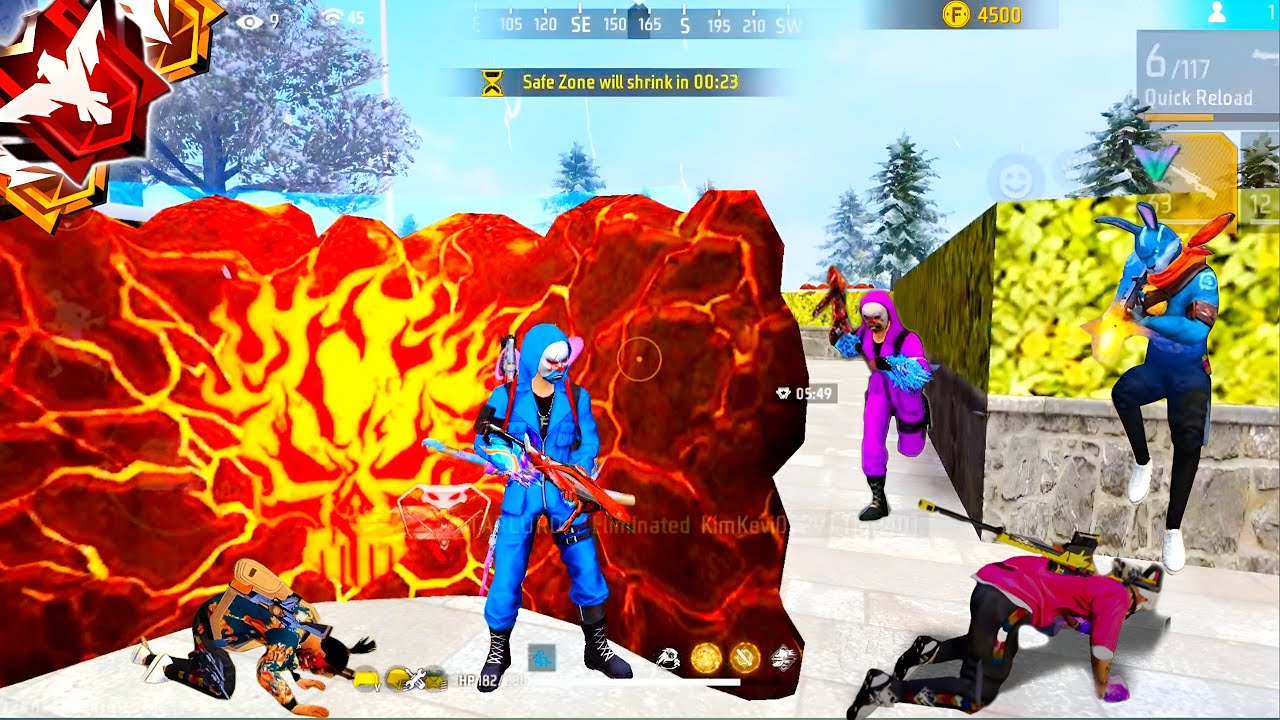 FREEFIRE 🔥 Blue Criminal NXT Level Solo vs Squad 🤯 23 Kills - Garena ...