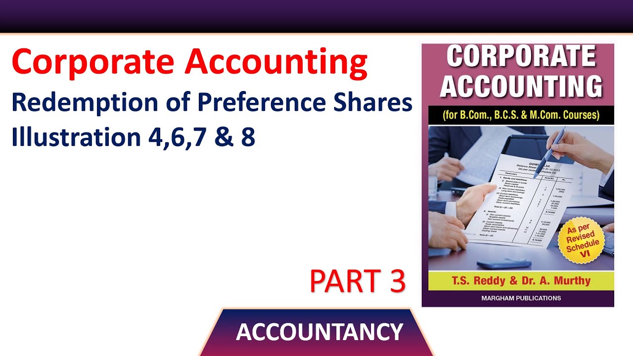 Redemption of Preference Shares | Corporate Accounting | part 3 ...