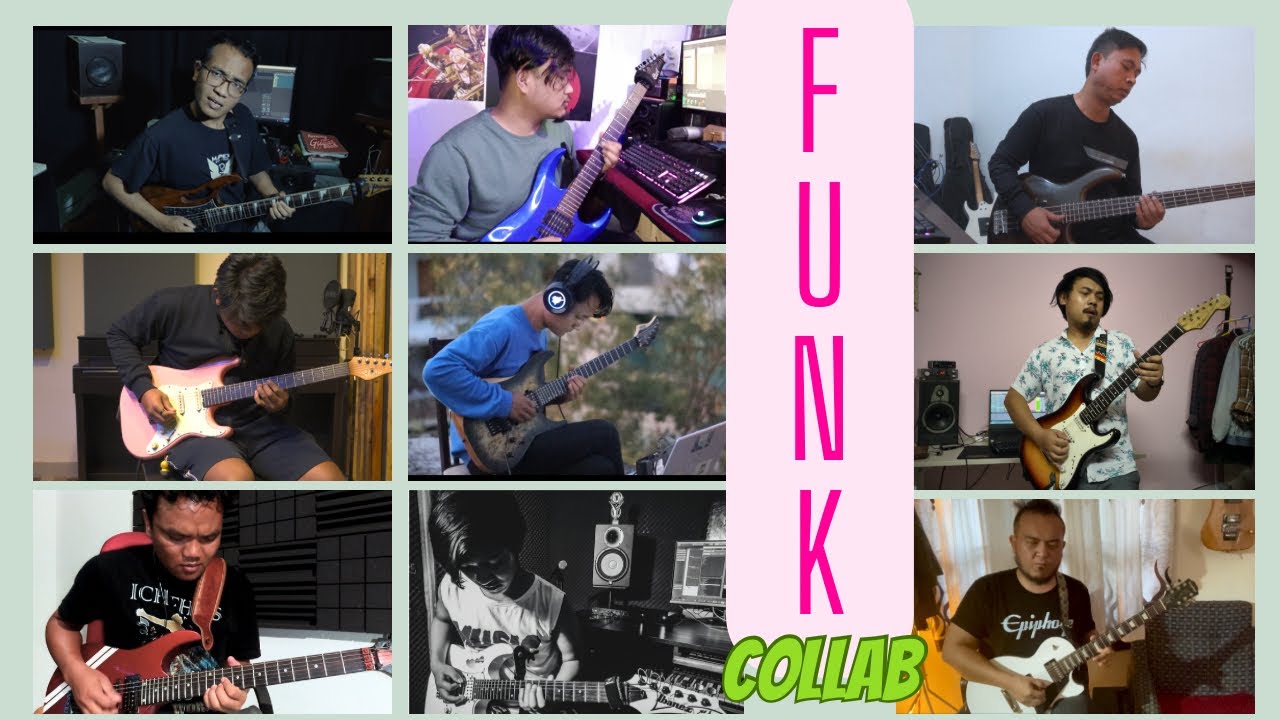 Funk blues solo| 1 track 9 players | Collaboration #2 - YouTube