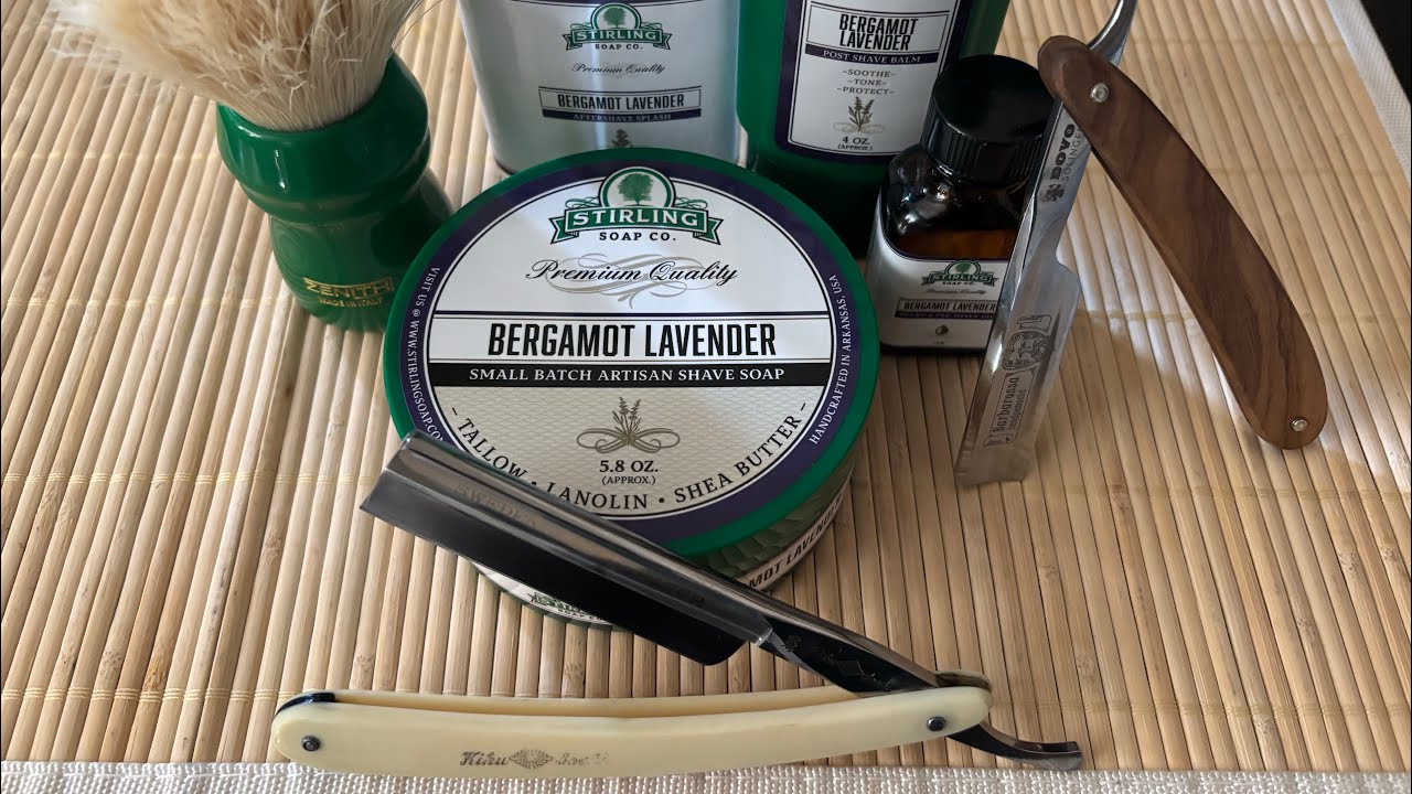 Straight Razor test shave with a KikuBoshi frame back & Dove Barbarosa ...