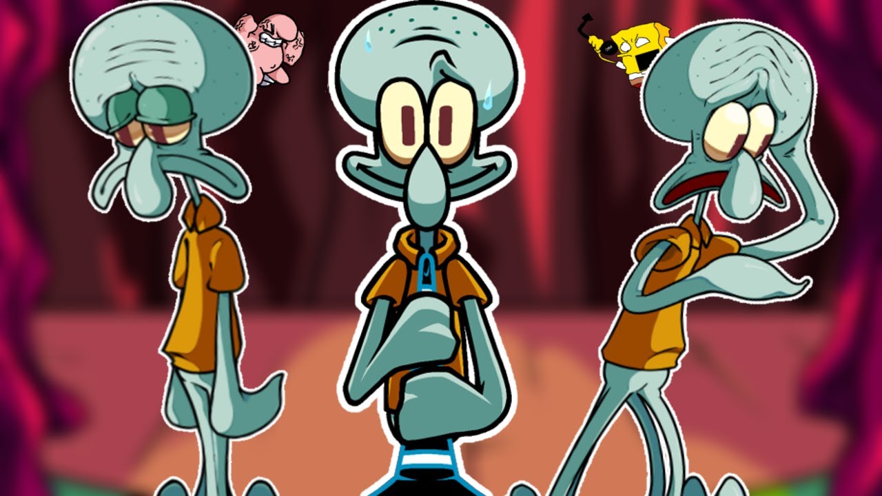 FNF - F is for Funk (FINAL DEMO) - Full Demo + Cutscenes (Squidward ...