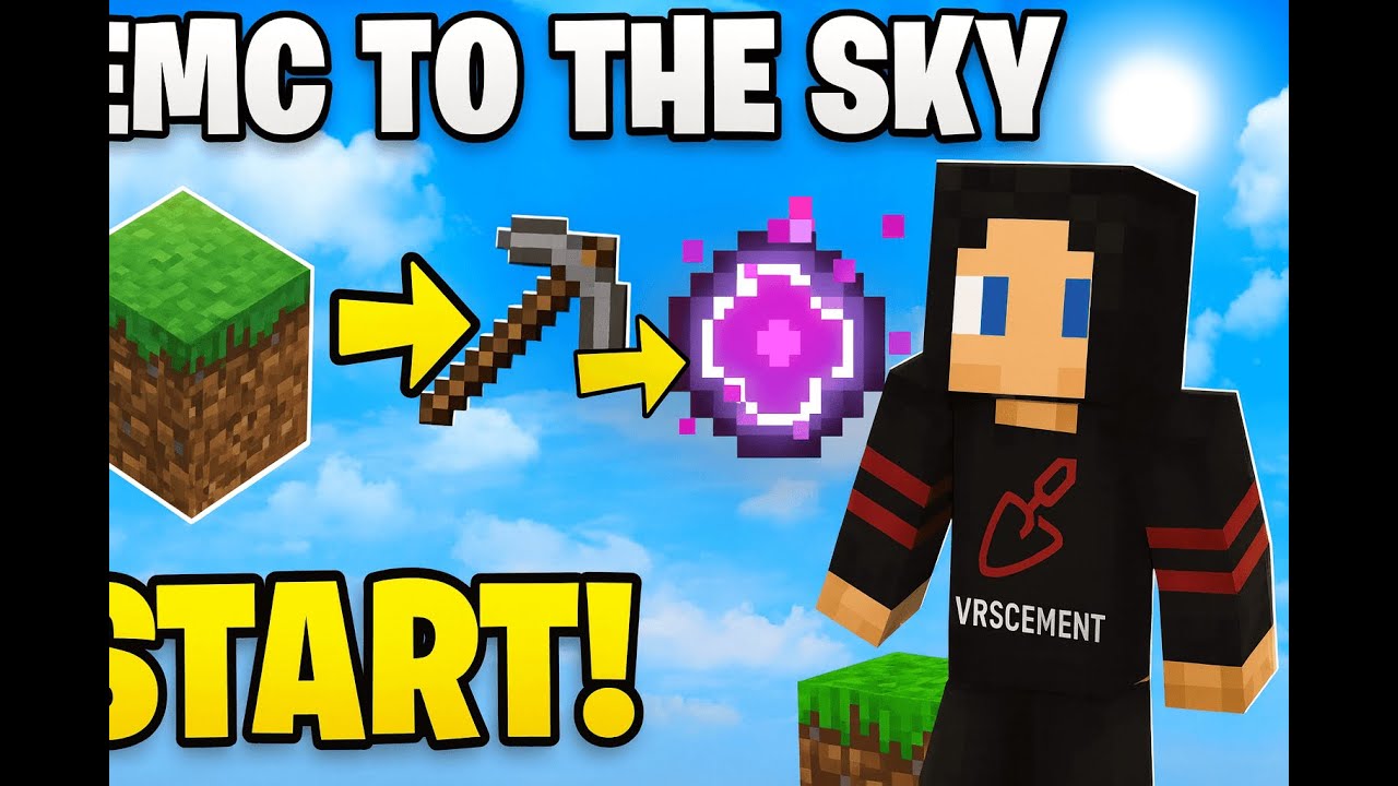 SkyBlock + ProjectE = Šílená síla! První kroky v EMC To The Sky ...