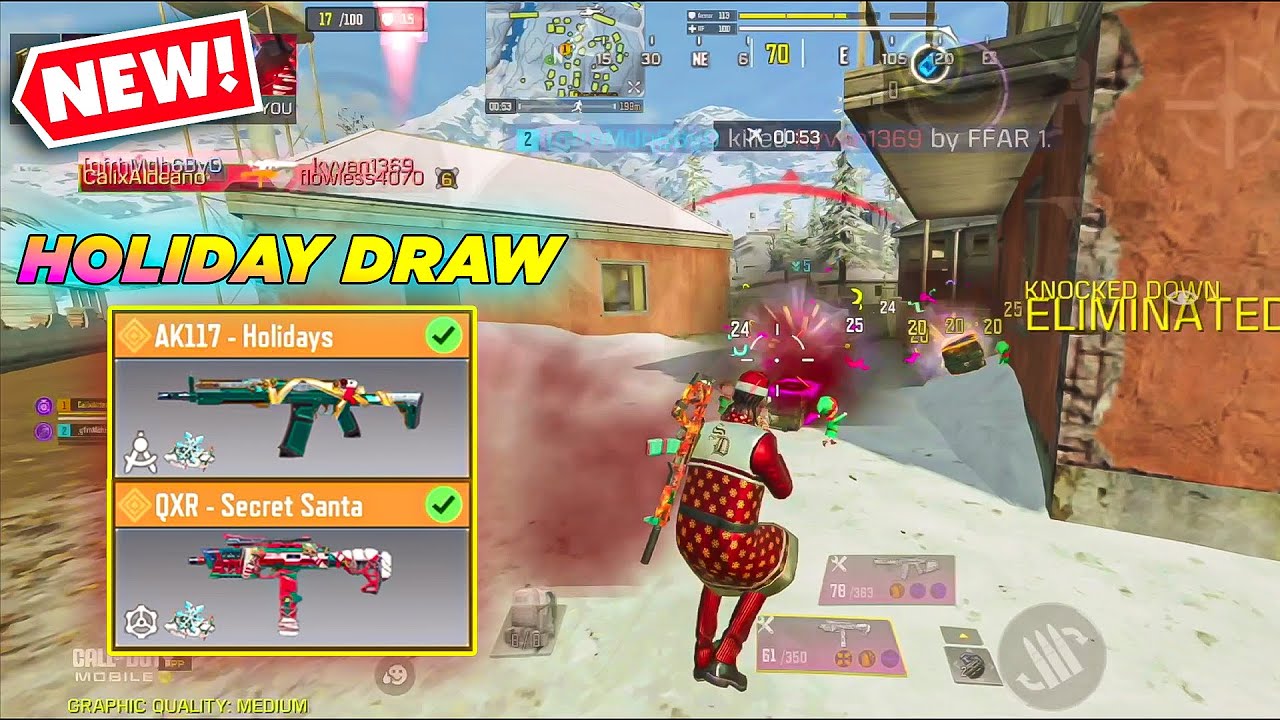 DOMINATE W/ *HOLIDAY SERIES* ( AK117 & QXR ) | COD MOBILE ! - YouTube