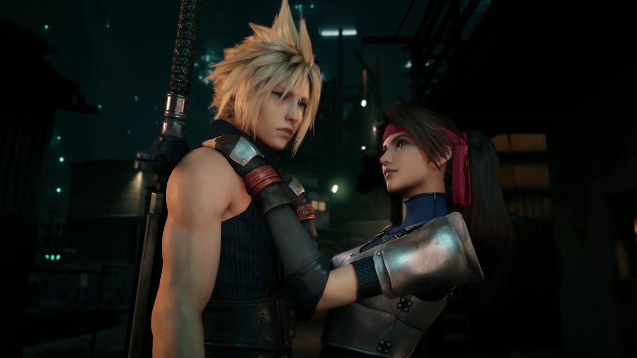 Final Fantasy VII Remake - Jessie Flirts With Cloud 1080p - YouTube
