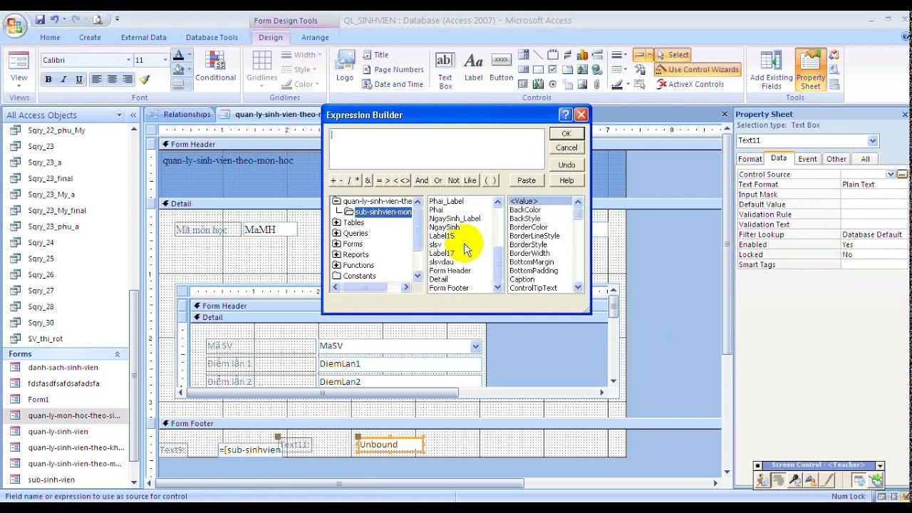 [Access] Tạo Form liên kết Subform kiểu Wizard đơn giản - YouTube
