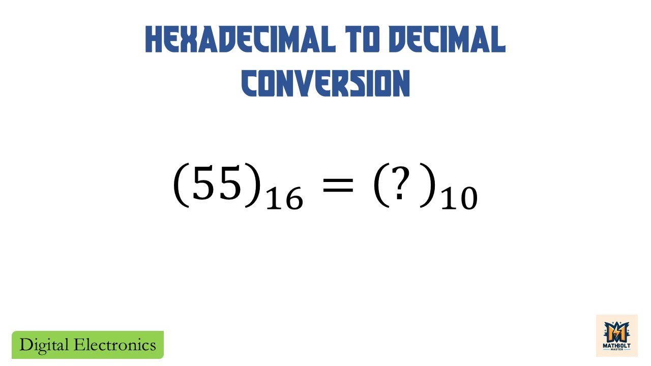Problem 1 - Hexadecimal to Decimal Conversion | Digital Electronics ...