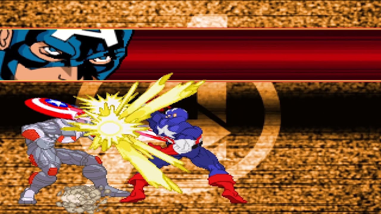 Captain America vs Ultron (Marvel Super Heroes) (Mugen Game) (CPU ...