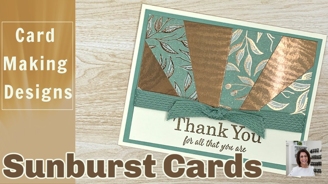 Card Making Designs: Sunburst Cards That Are Beautiful - YouTube