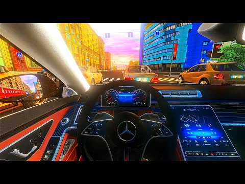 Sunset Drive | City Car Driving | Mercedes Benz W223 S450 4MATIC