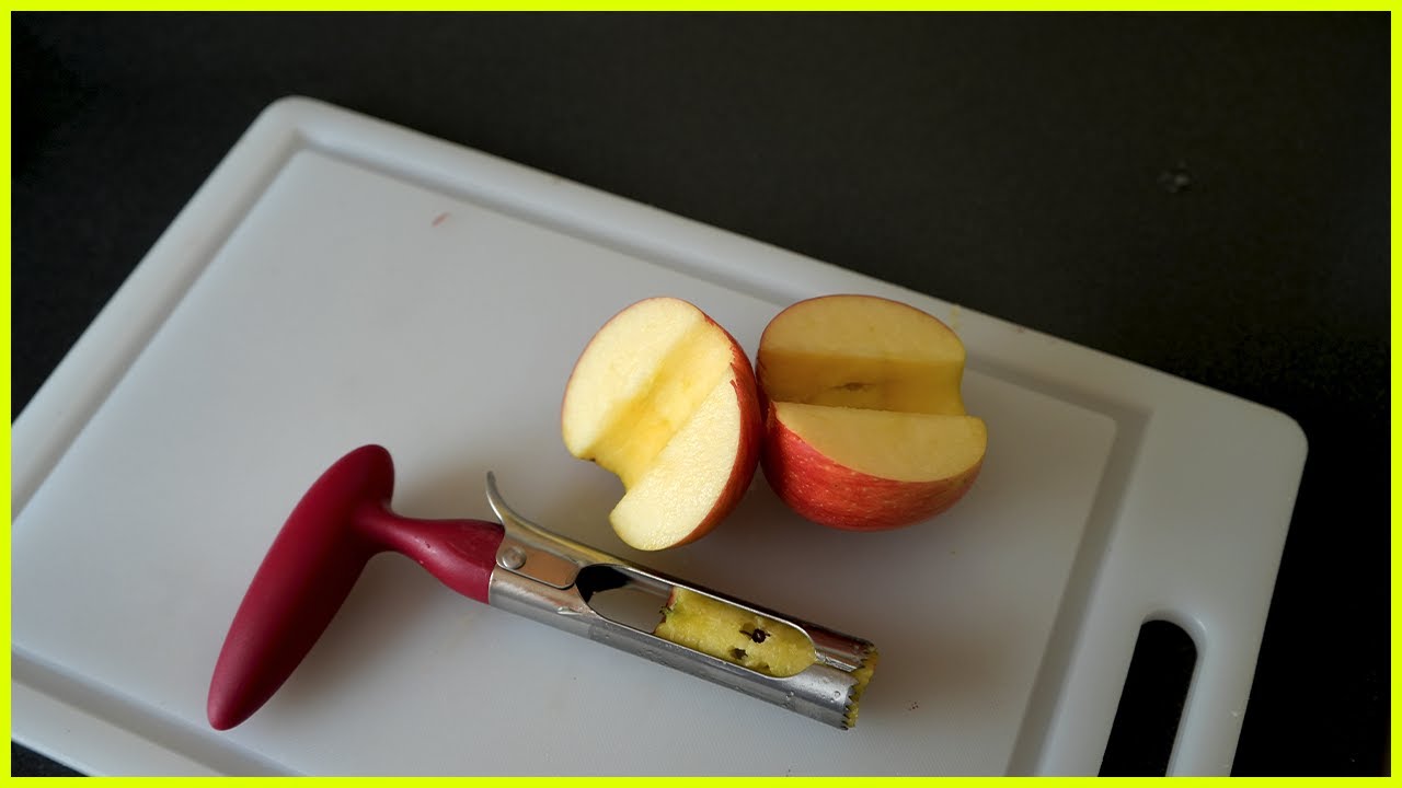 Easiest method to remove Apple cores in seconds - Remove all seeds ...
