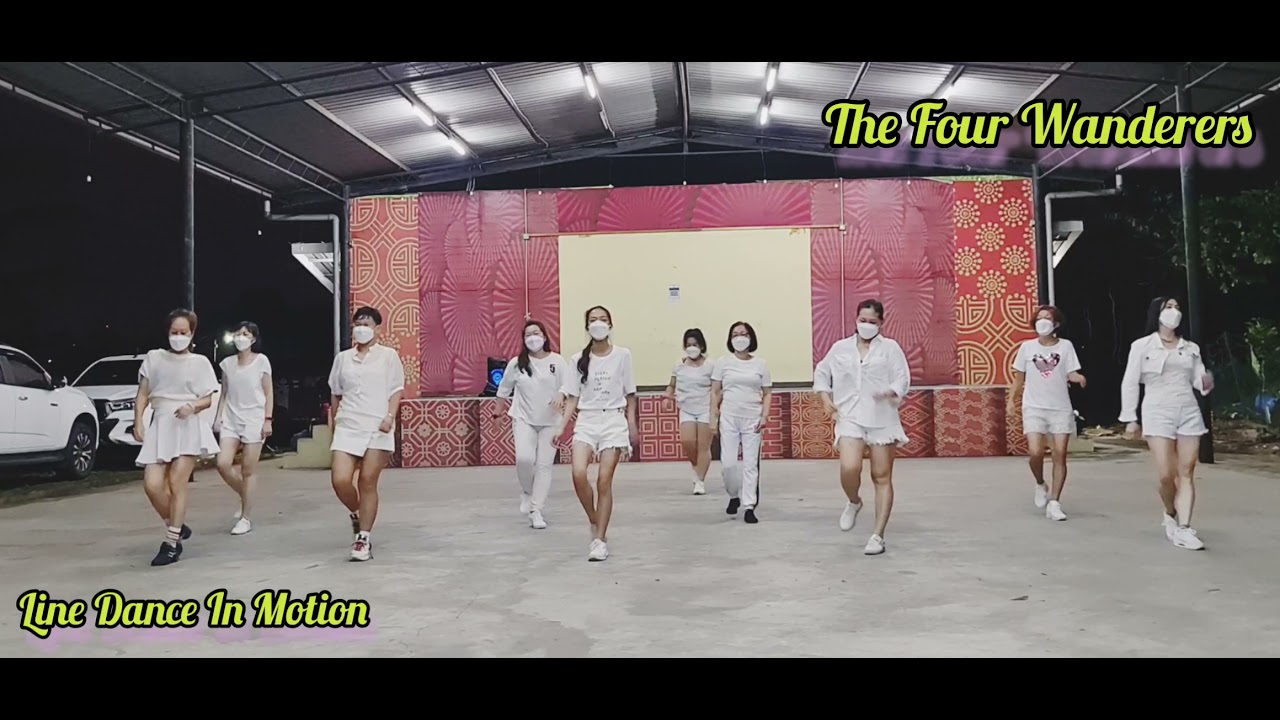 The Four Wanderers -Line Dance - YouTube