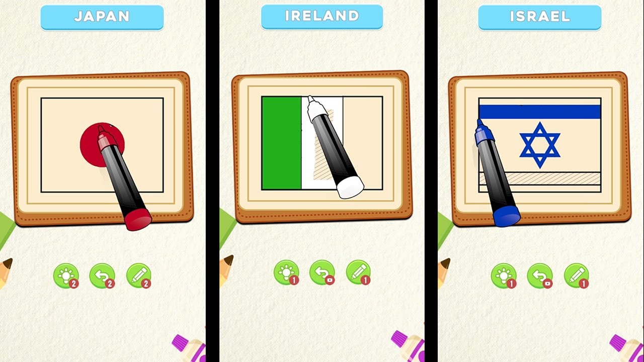 Flag Drawing Puzzle Games (EP - 04) - YouTube
