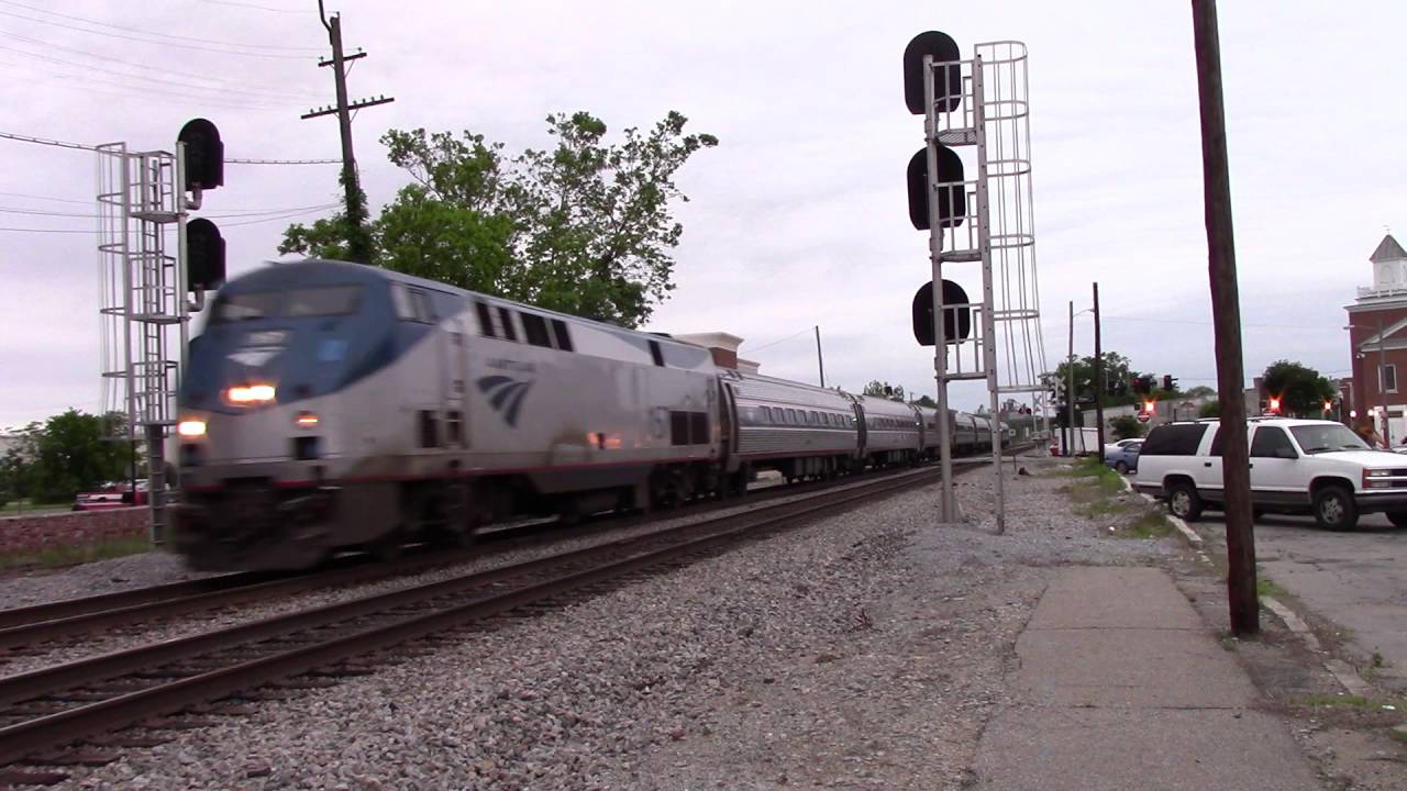 Amtrak 157 leads Amtrak 02E - YouTube