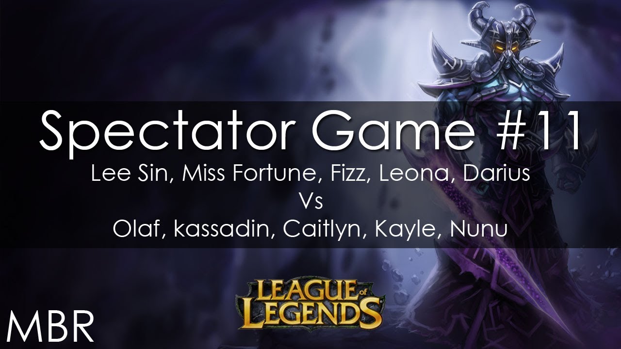 League of Legends - Spectator Game #11 - HD - YouTube