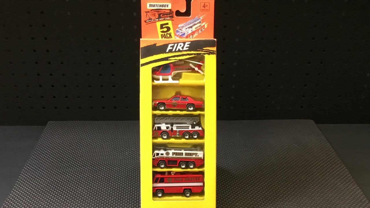 Matchbox Fire Department 5 Pack - YouTube