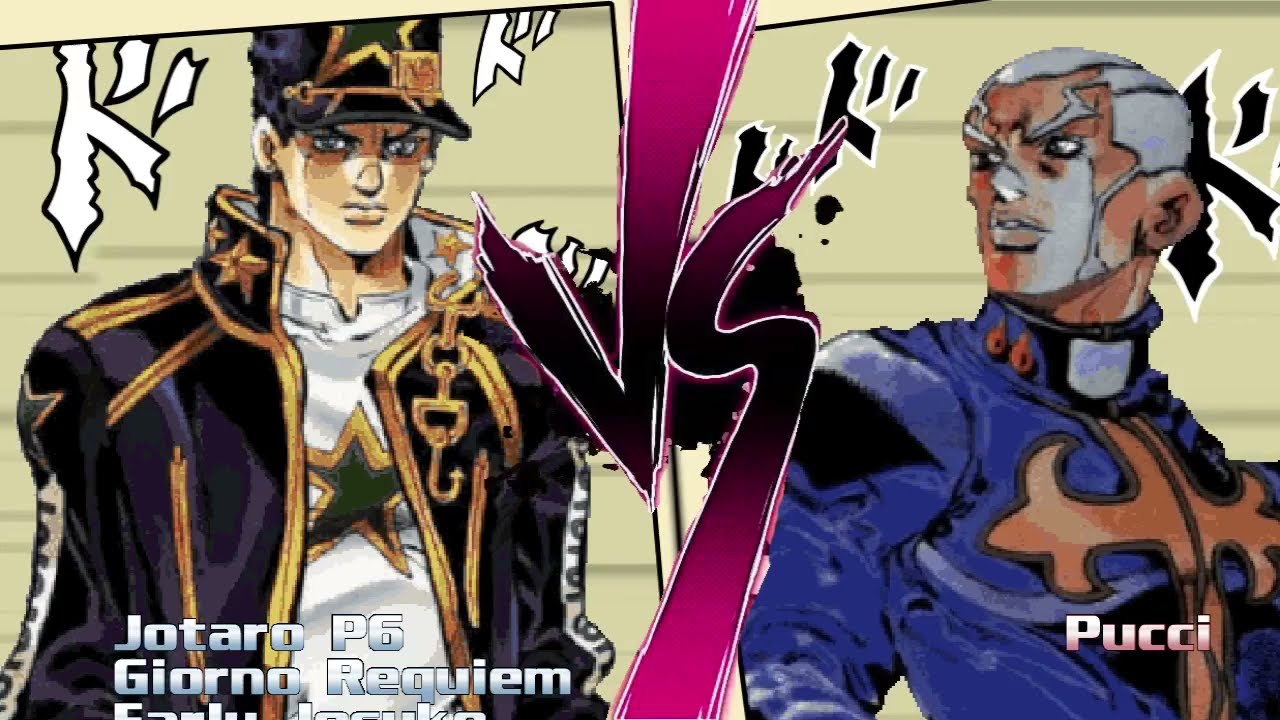All Jojo's - Jotaro, Giorno, Josuke, Jolyne VS Pucci | Stone ocean ...