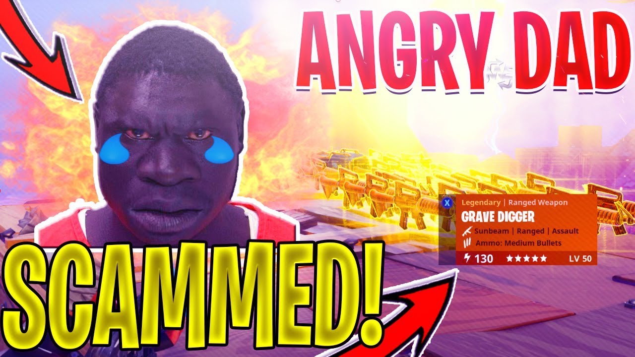 ANGRY AFRICAN DAD Gets SCAMMED *Trolling SCAMMERS* In Fortnite Save The ...