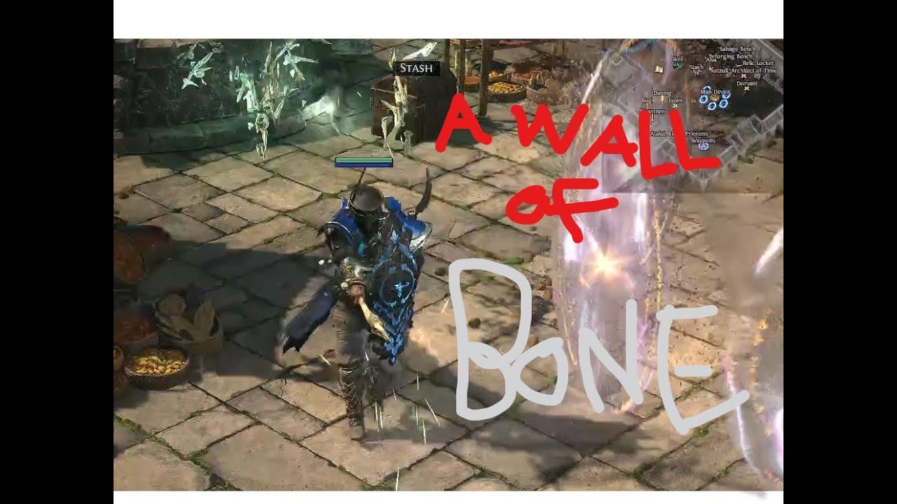 A WALL of BONE | Bonestorm Block Scaling Warbringer | POE2 EA Build ...