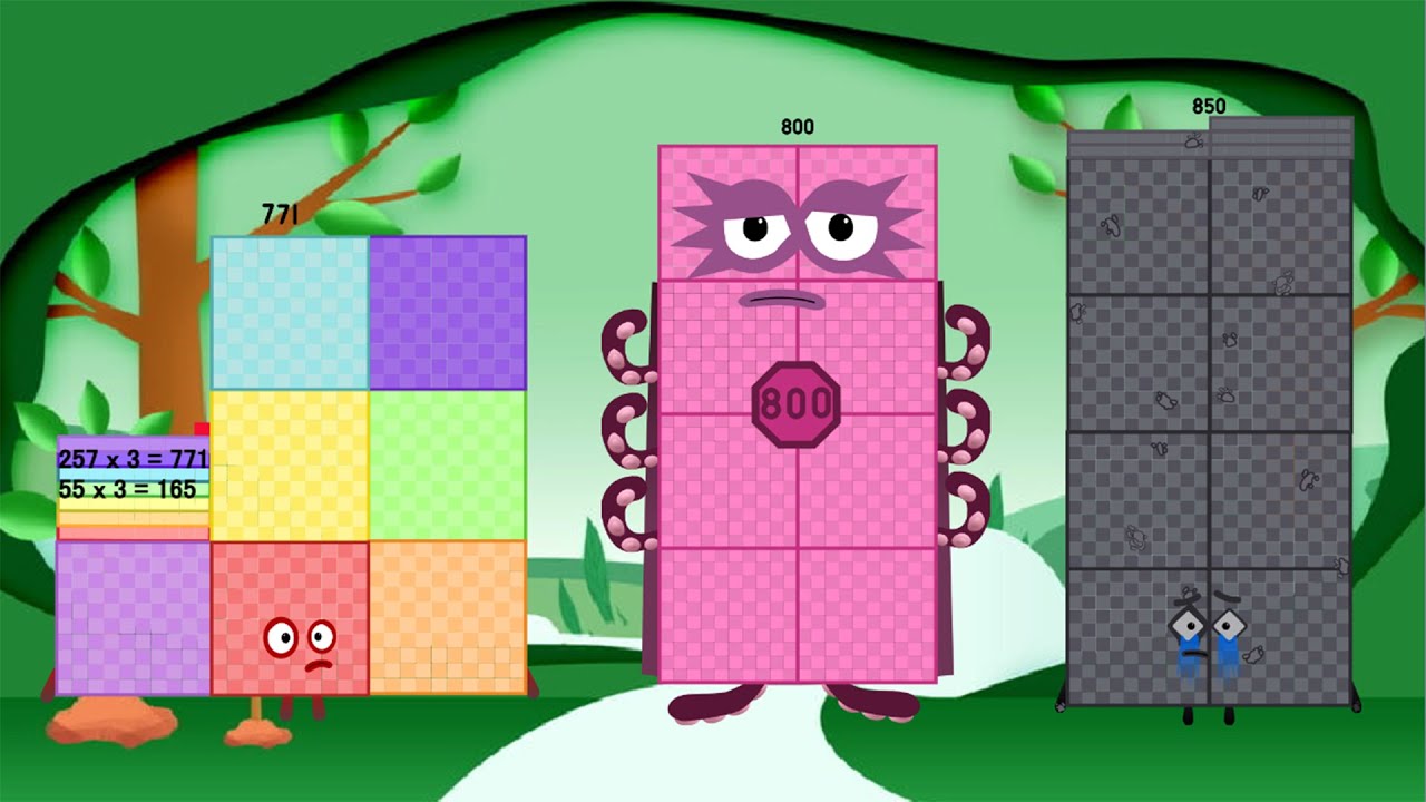 UncannyBlock Band Giga Different 771 - 850 @numberblocksbasics1220 ...