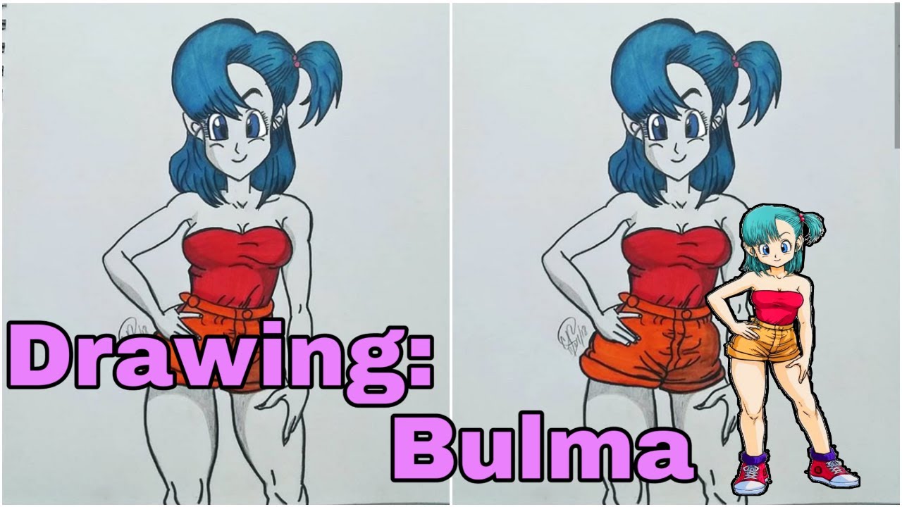 Drawing: Bulma/ Dragon Ball Z - YouTube
