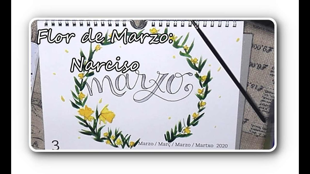 Flor de marzo: narciso #quedateencasa - YouTube