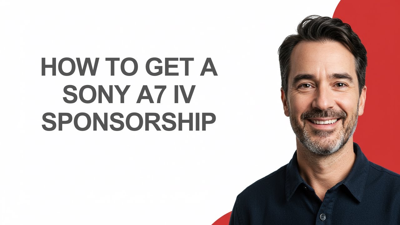 How to Get a Sony A7 Iv Sponsorship - KevinHowTo - YouTube