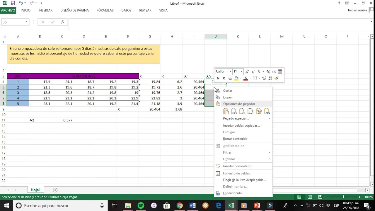 TUTORIAL GRÁFICOS X-R - YouTube