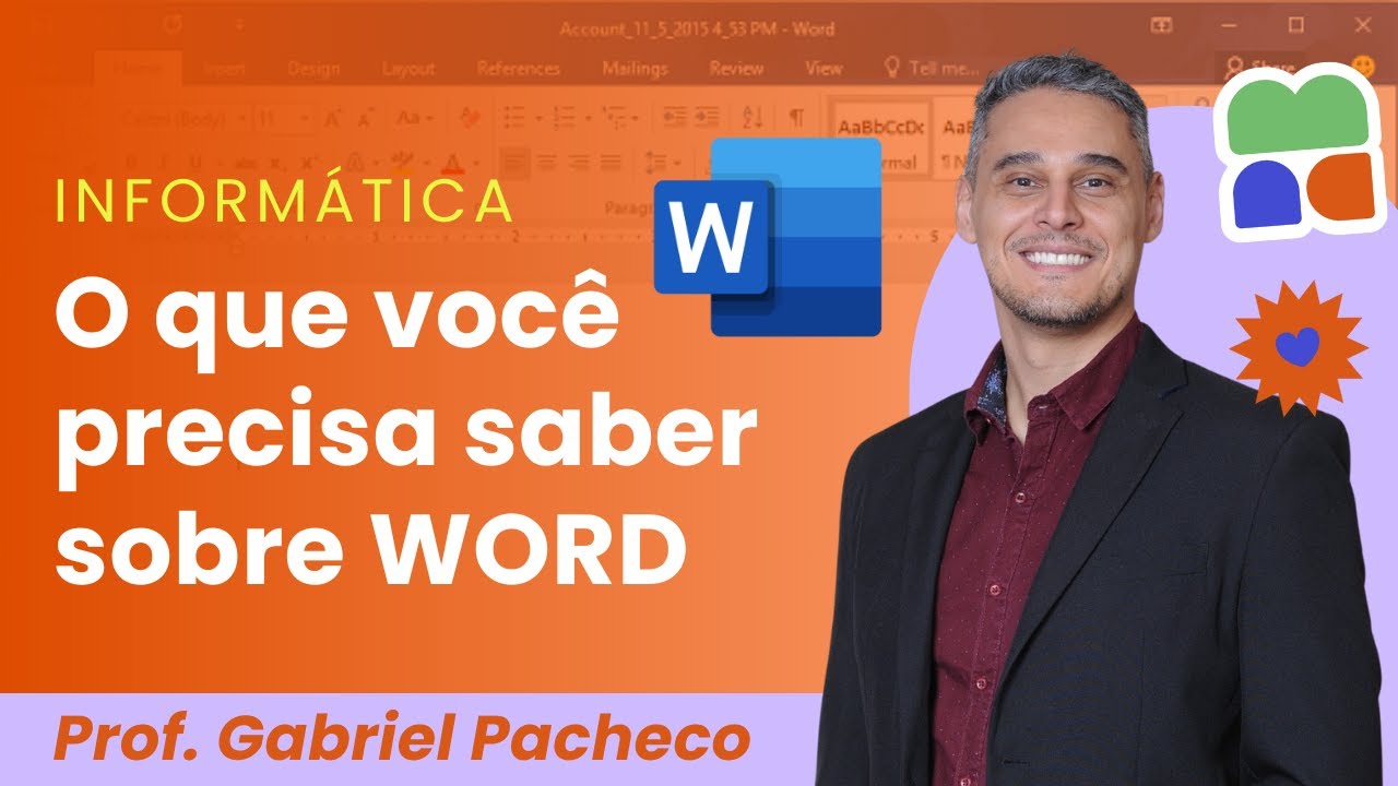 Informática: Word com o Prof. Gabriel Pacheco - YouTube