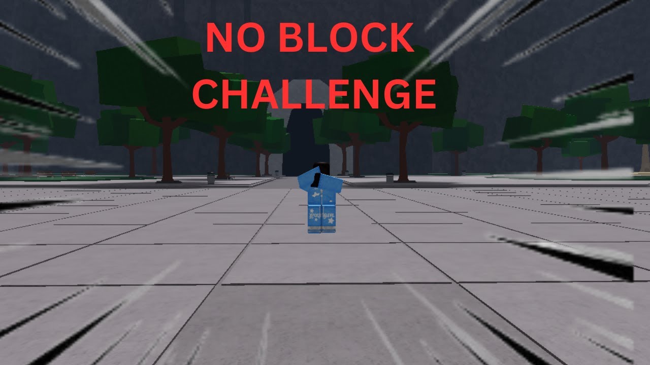 NO BLOCKING CHALLENGE in tsb duels!!! - YouTube