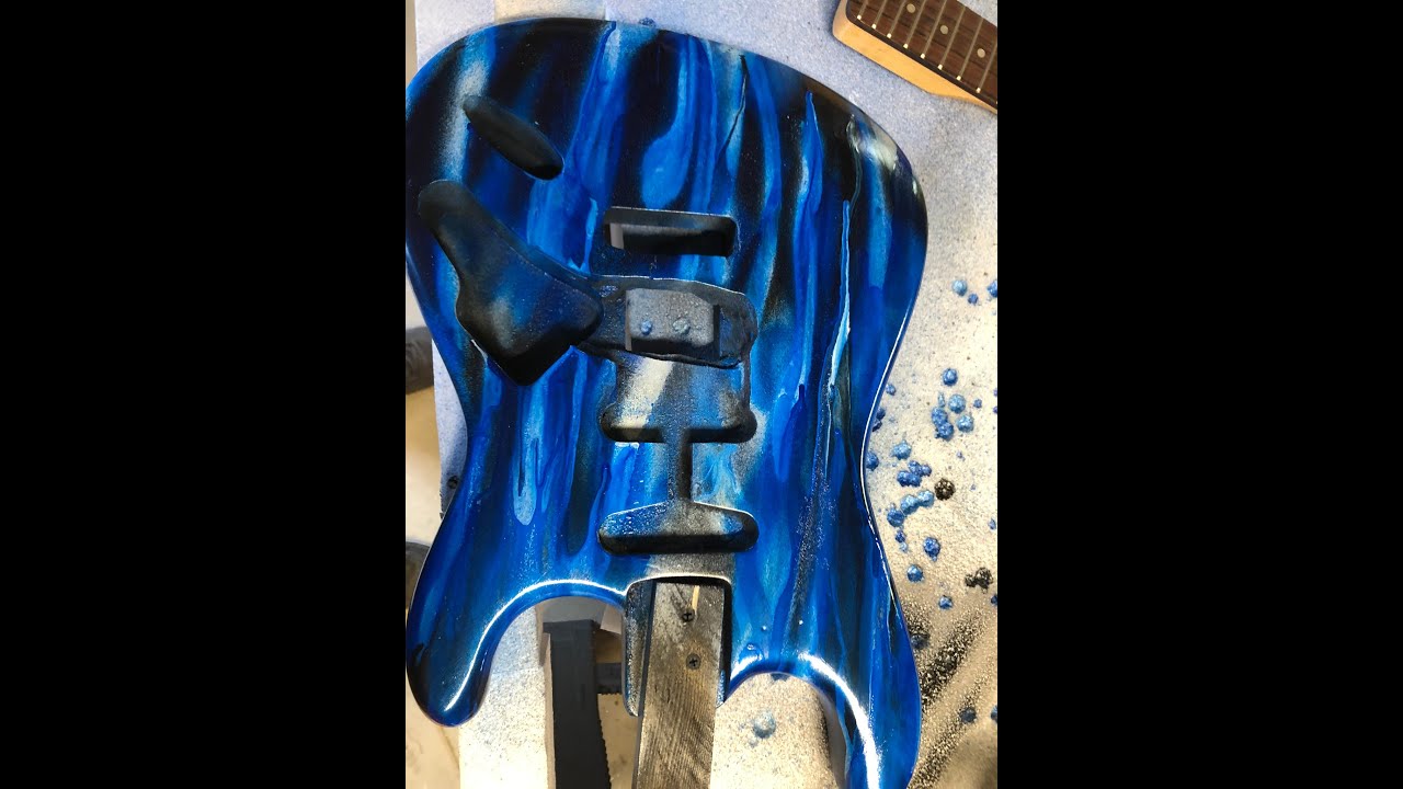 My take on a swirl schmear finish - YouTube