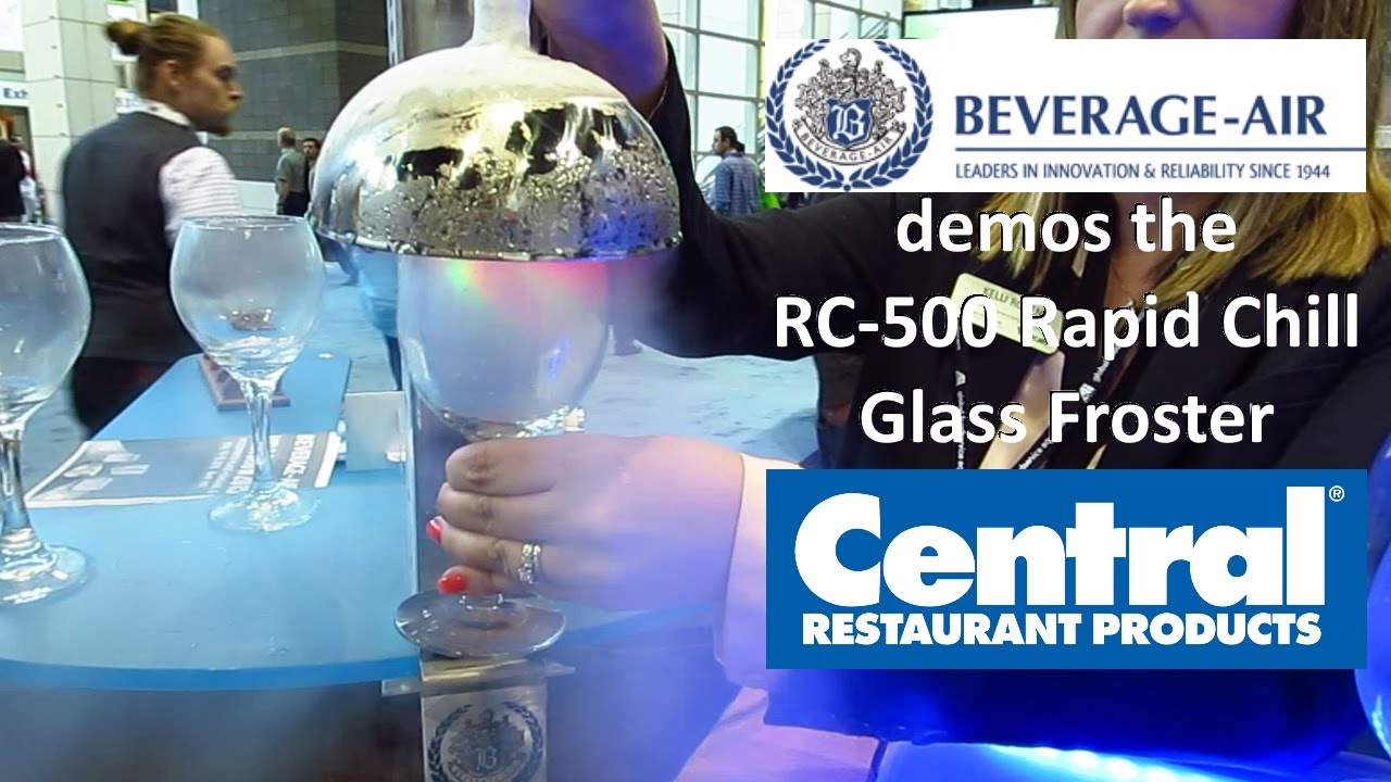 The Beverage Air RC-500 Rapid Chill Glass Froster in Action - YouTube