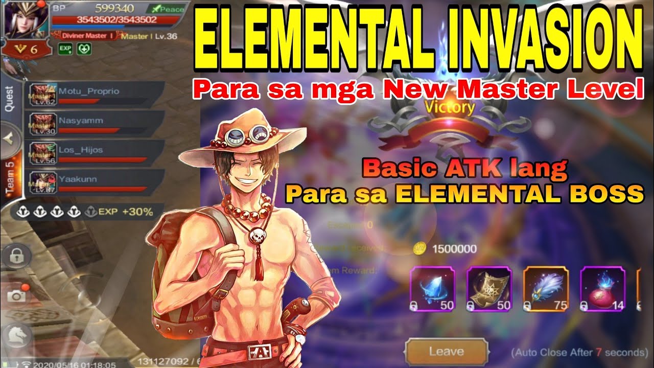 ELEMENTAL INVASION(EI) BASIC ATK - MU ORIGIN 2 - YouTube