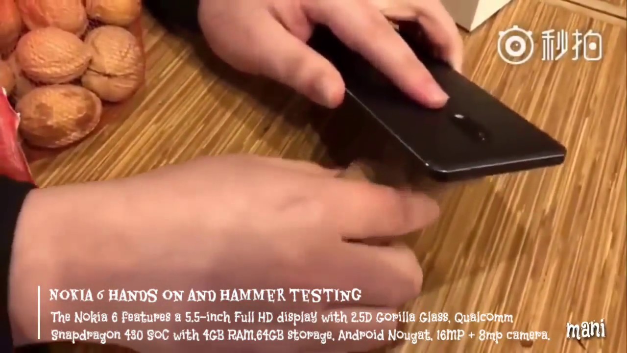 Nokia 6 Hands on and hummer testing - YouTube