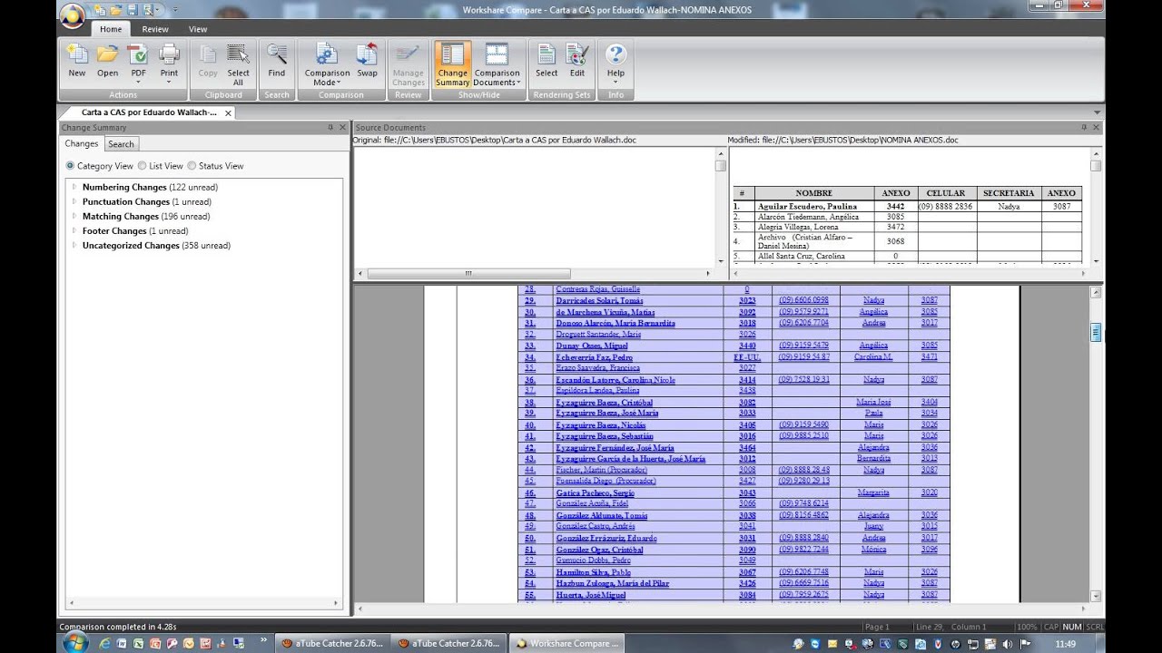 Video Uso de Workshare Compare - YouTube