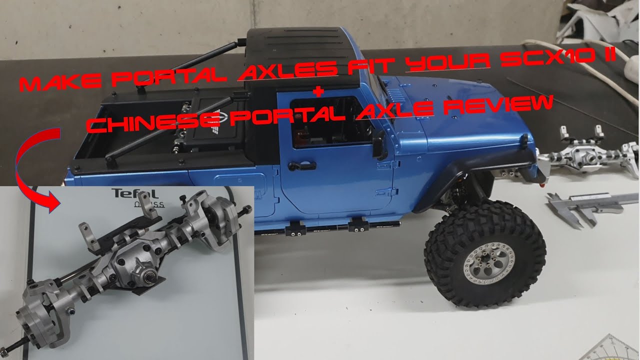 Fitting Portal axles to your crawler Tips and review of chinese axle ...