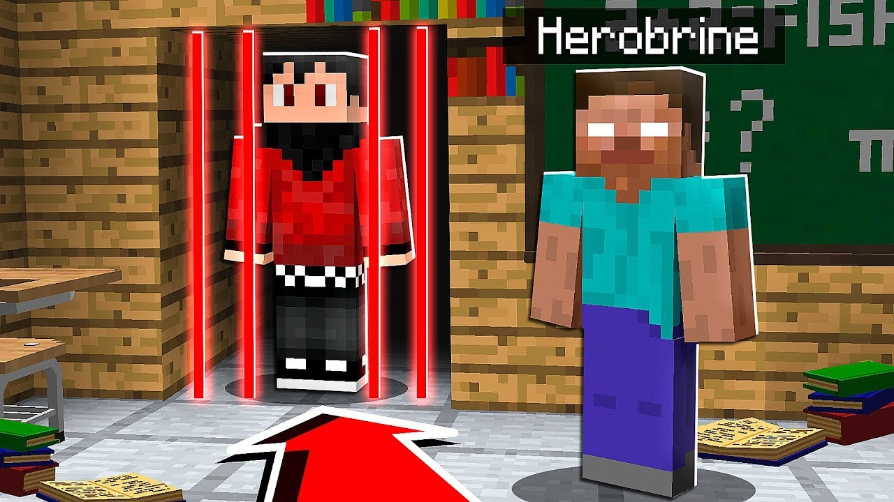 Herobrine Trapped Me in Minecraft Horror School - YouTube