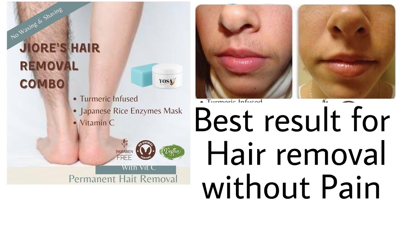 Hair removal Combo without pain // Jiore hair removal soap & Mask.. 100 ...