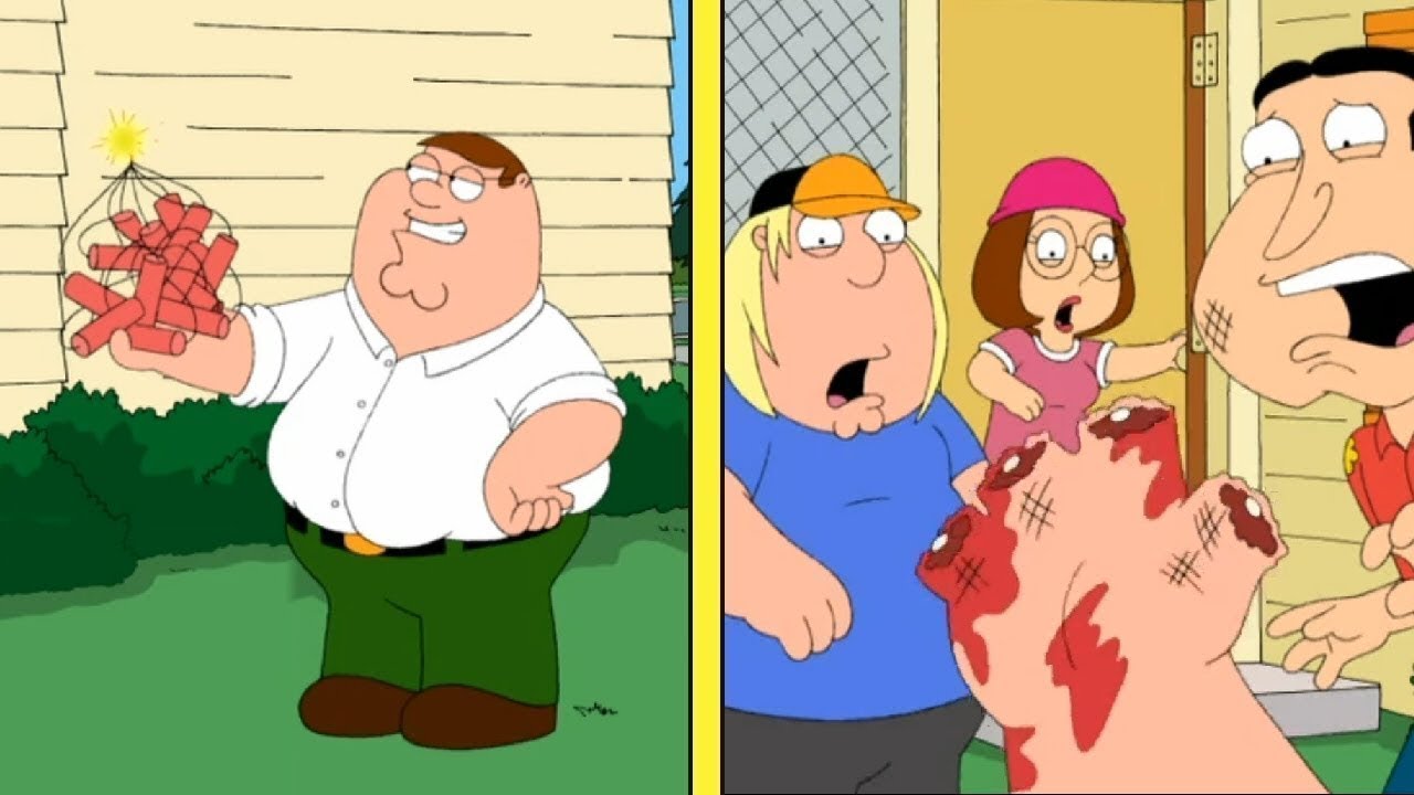 Peter's 4th Of July Fireworks Accident - Family Guy - YouTube