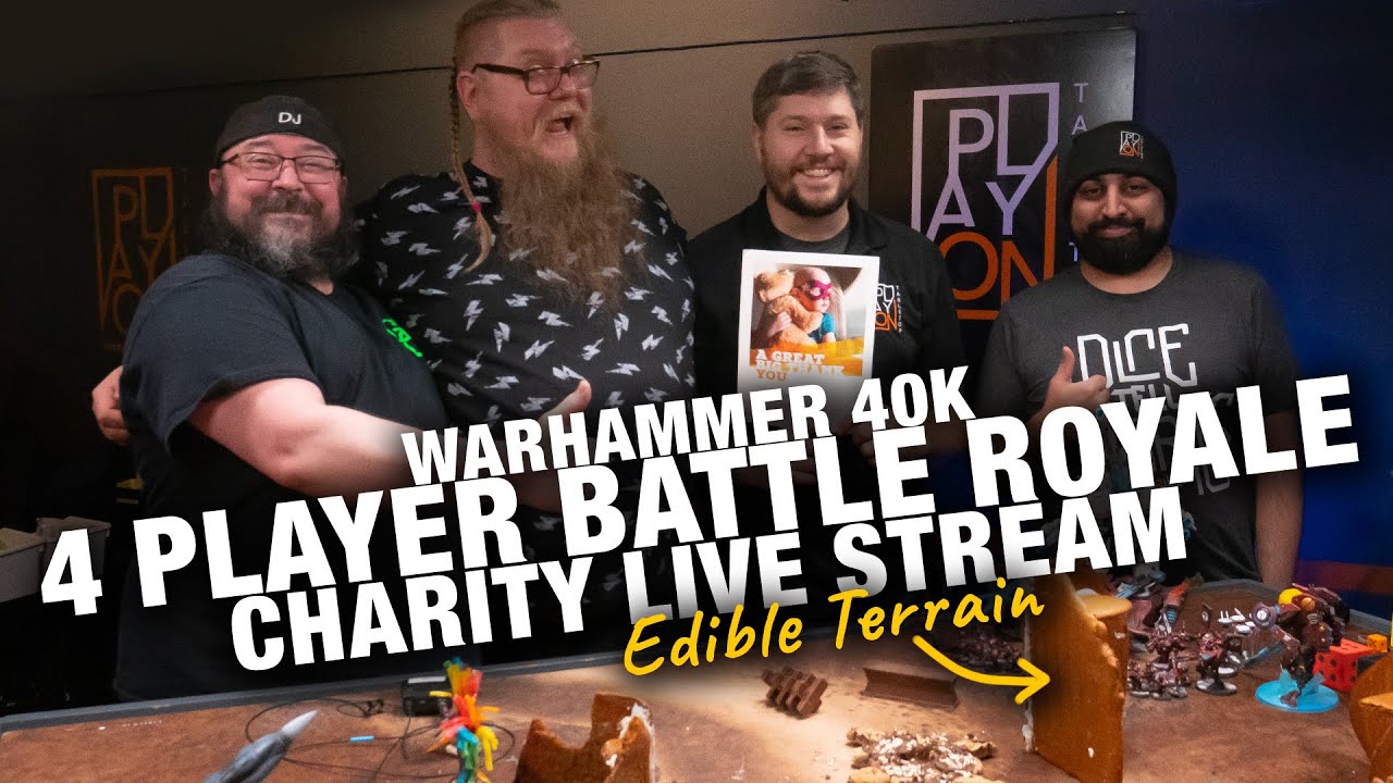 Charity Live Stream - 4 Way 40k Battle with destructible terrain! - YouTube