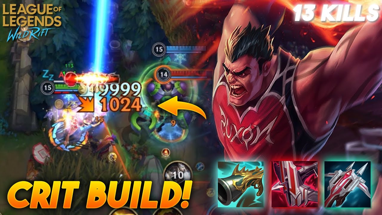 NEW FULL CRIT DARIUS IS REALLY OP!! | 1000K CRIT DAMAGE!! | WILDRIFT ...