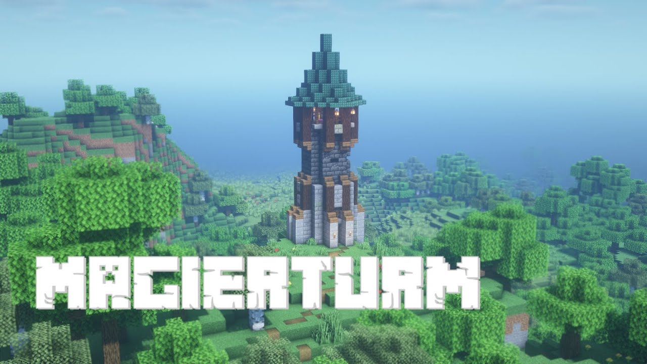 Minecraft Quadratischer Mittelalterlicher Turm Fantasy Turm | Premium
