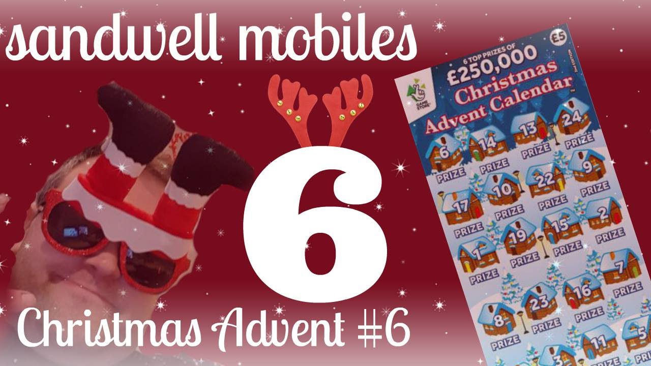 Sandwell mobiles Scratchcard christmas advent calendar day 6 - YouTube