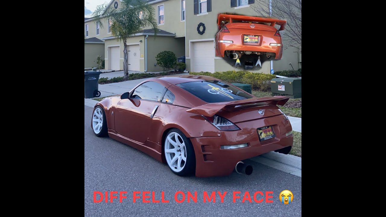 350Z GETS WELDED DIFF !! color reveal - YouTube