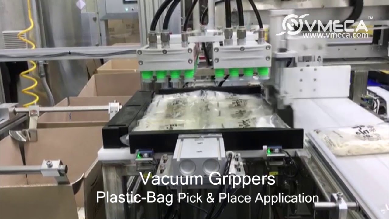 VMECA Vacuum Gripper with a suction cup array! - YouTube