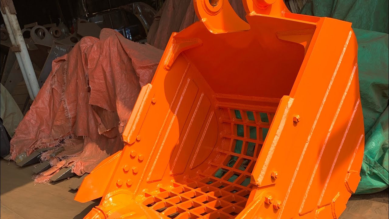 BUCKET SCREEN EXCA HITACHI ZX 210 OPSI LOBANG 10x10 CM HEAVY DUTY - YouTube