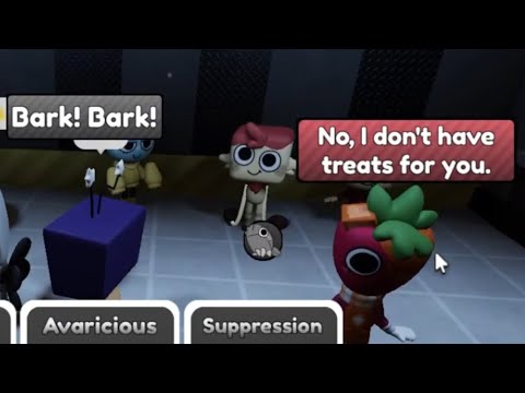 sprout and pebble dialogue / intertaction - dandys world - YouTube