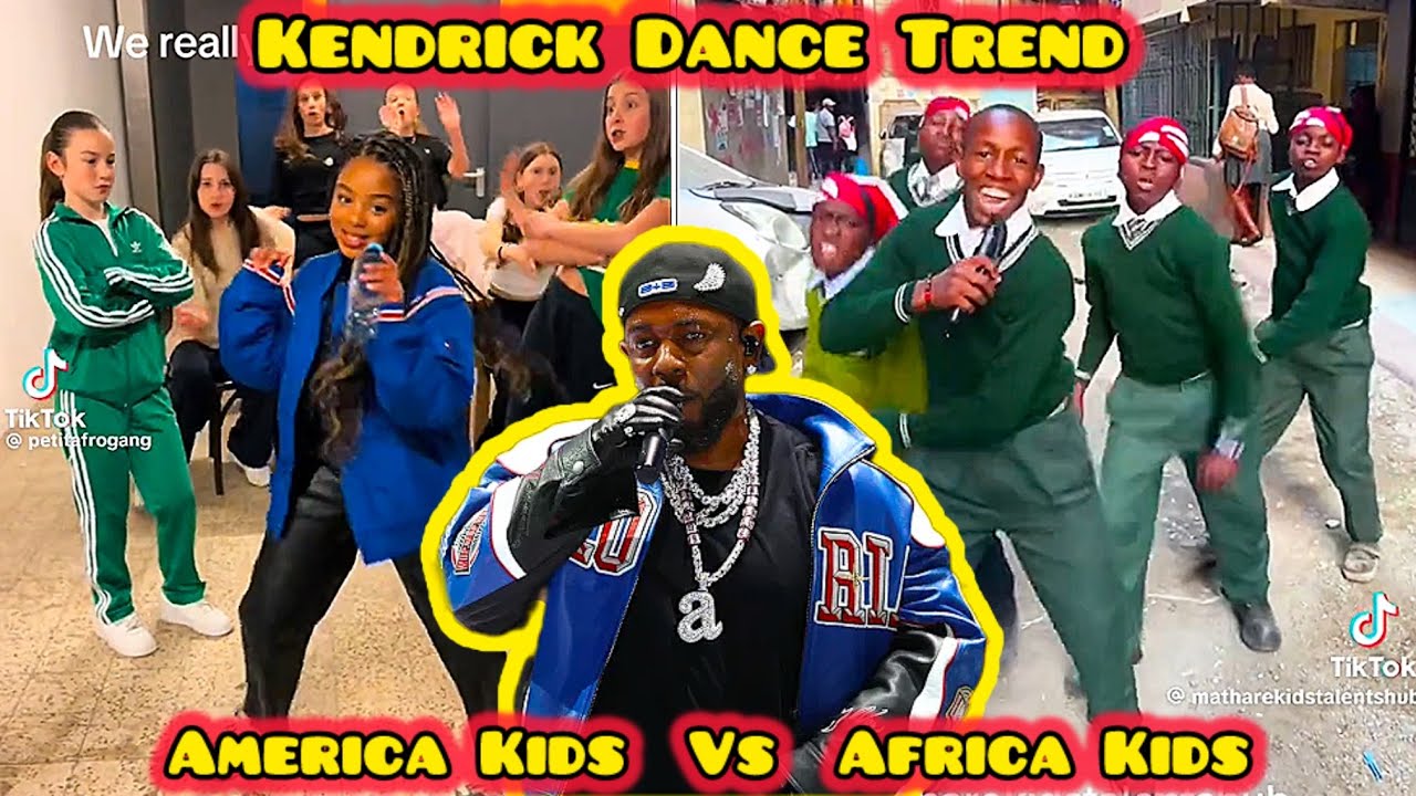 Kendrick Dance Trend - America Kids vs Africa Kids ( Superbowl halftime ...