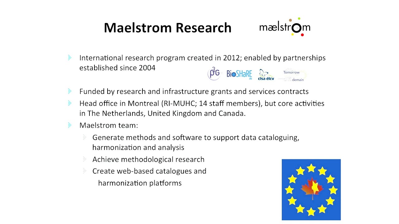 Maelstrom Research tools for data harmonization and co-analysis - YouTube