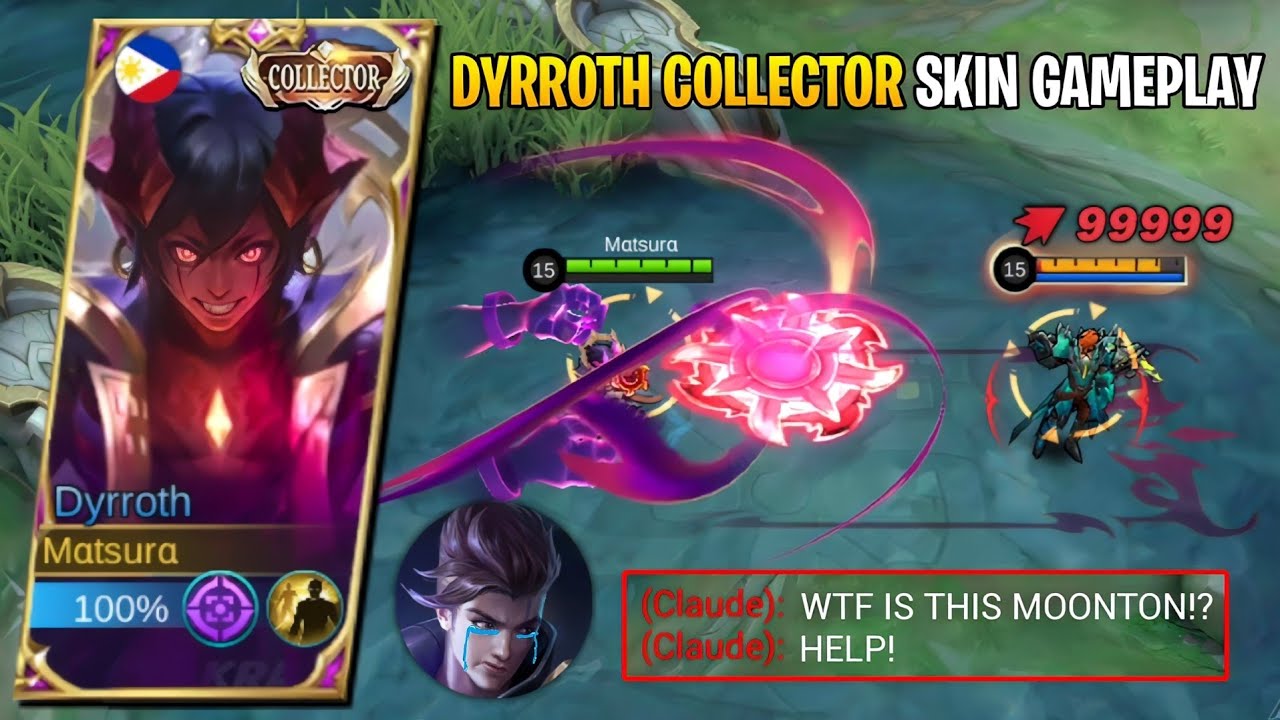 DYRROTH COLLECTOR SKIN IS HERE! DYRROTH COLLECTOR SKIN GAMEPLAY DYRROTH ...