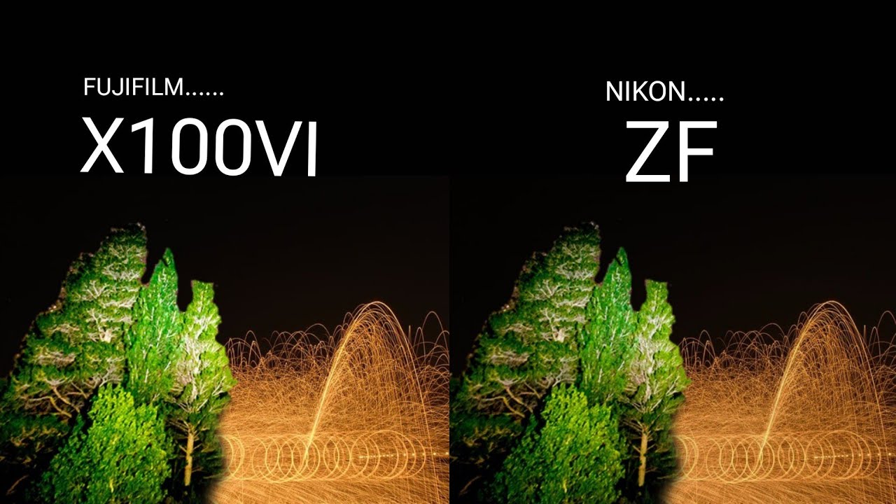 Fujifilm X100Vl vs Nikon ZF Night Mode Camera test Comparison - YouTube